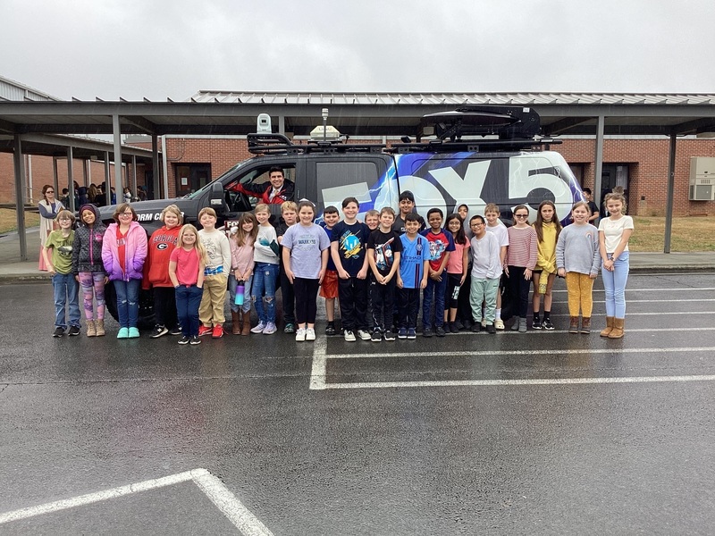 FOX 5 ATLANTA METEOROLOGIST RYAN BEESLEY VISITS TOLBERT ELEMENTARY ...